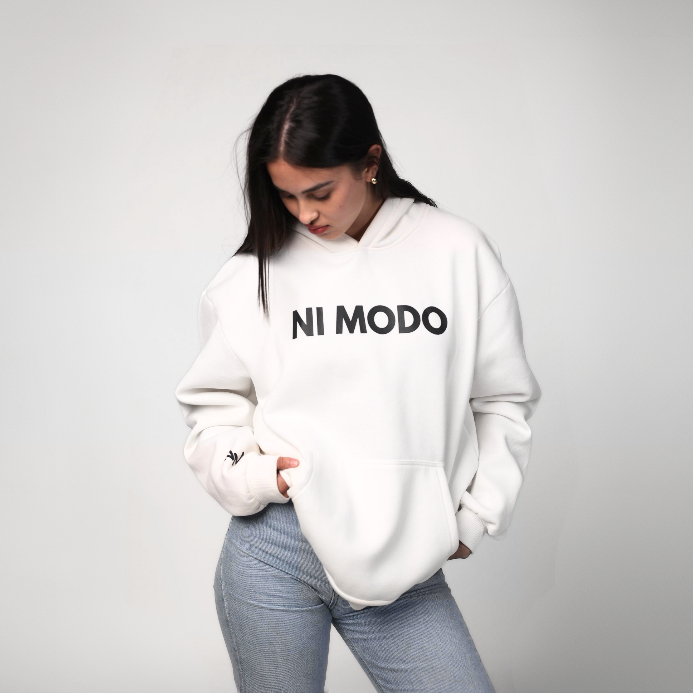 Ni Modo Hoodie - Leche White – nimodo.co